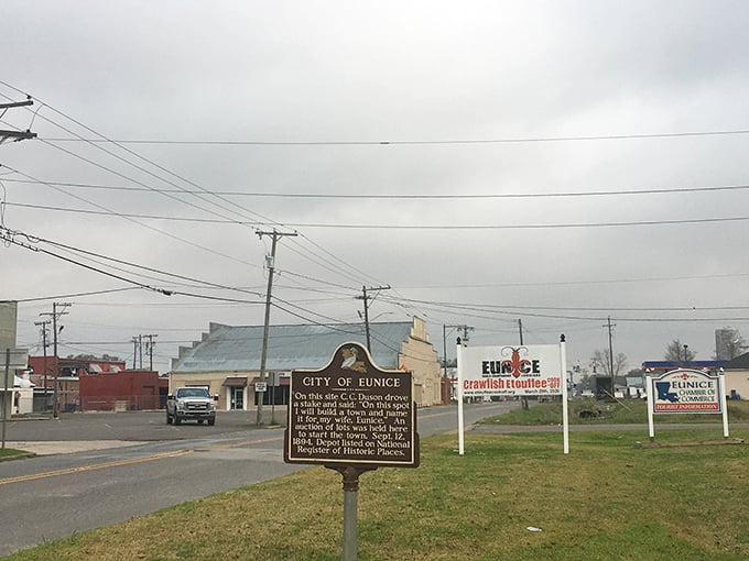 Eunice's downtown invites you to stroll without stressing your wallet. The theater marquee promises entertainment that respects your budget.