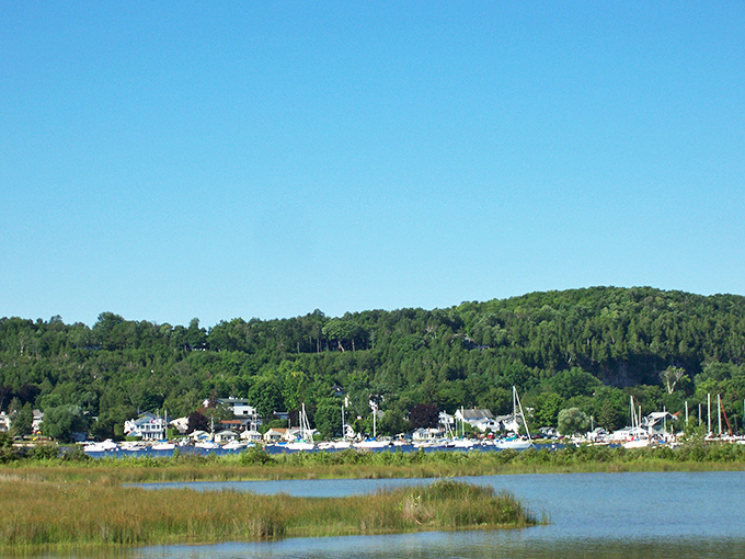 Fish Creek's harbor views could make even a landlubber fall in love with the nautical life.