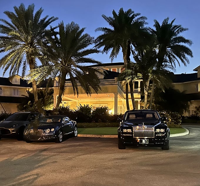 When Rolls-Royces gather like this, you know the steaks inside match the luxury outside.