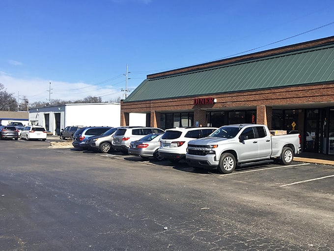 Flat Tire Diner's charming brick building and distinctive roof make it an Old Hickory landmark that's impossible to miss.