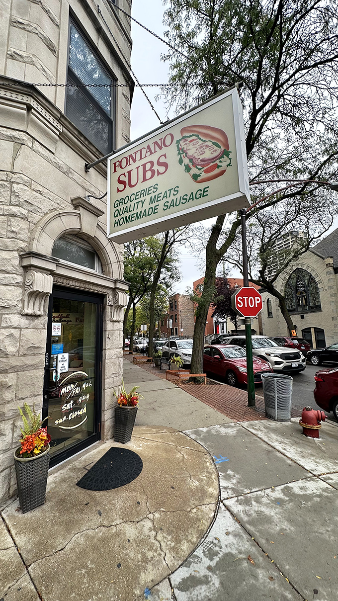 Like finding the sandwich version of platform 9&frac34;. Fontano's stone entrance leads to a world of Italian deli wonders.