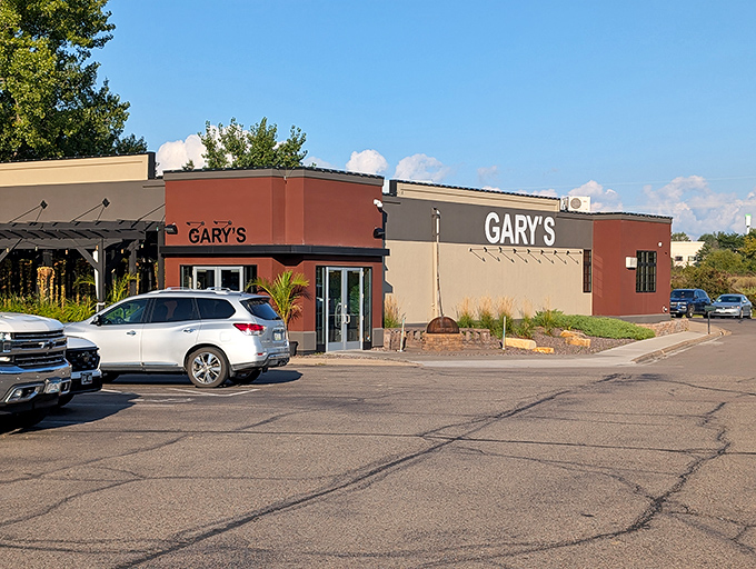 Modern meets timeless at this Lakeville gem where the steaks are as impressive as the sleek exterior.