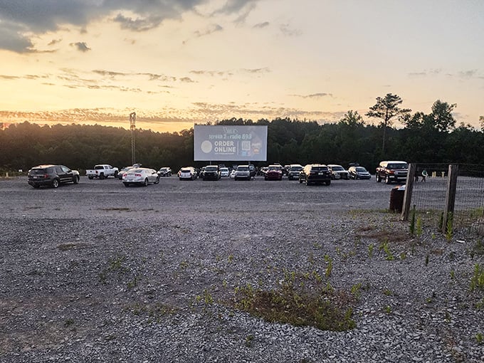 Nature's perfect theater setting. Grand River Drive-In's grassy viewing area offers front-row seats to double the entertainment.