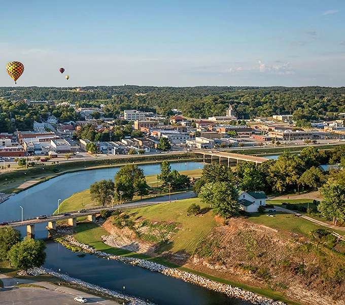 Harrison's town square feels like stepping into a Norman Rockwell painting that somehow came to life. 