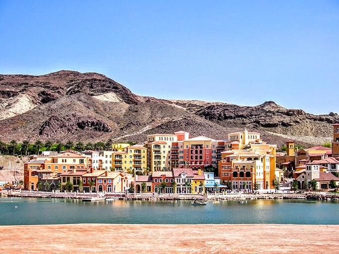 Lake Las Vegas in Henderson offers Mediterranean vibes without the passport hassle. Those colorful buildings could convince you you've landed in Italy.