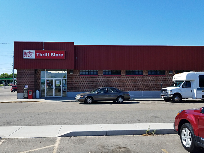 Idaho Youth Ranch's brick-and-red facade has that classic thrift store charm. Inside awaits a labyrinth of pre-loved treasures.