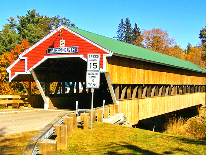 Jackson's iconic covered bridge welcomes you with that classic "you've arrived somewhere special" feeling.