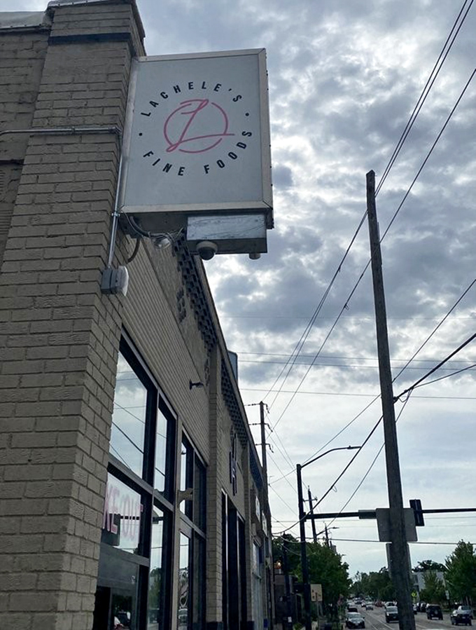 Clean lines and modern style hint at the culinary creativity brewing behind these brick walls. 