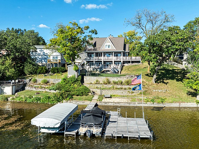 Lake Geneva's steamboat era lives on, where Victorian elegance still rules the crystal-clear waters below.