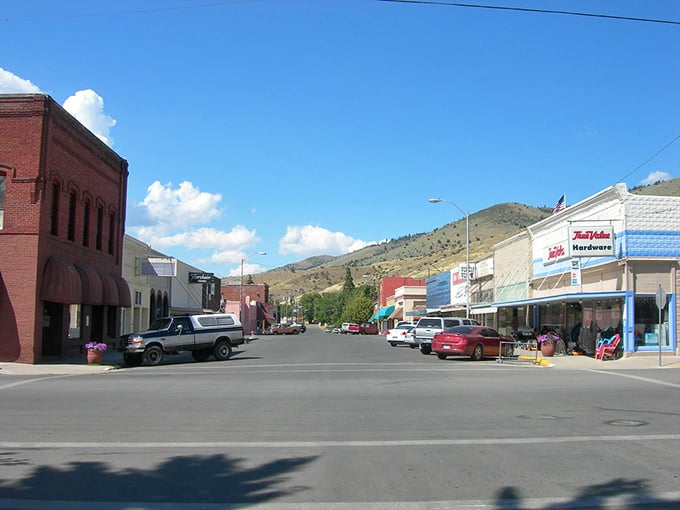 Lakeview's main street serves up authentic western atmosphere with a side of mountain views.