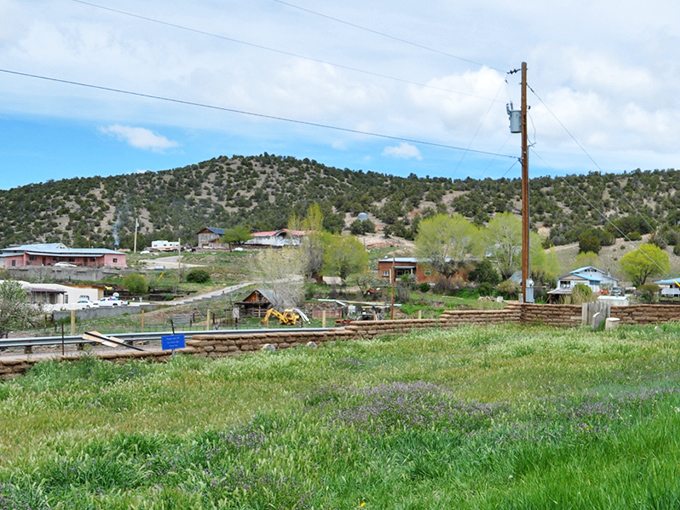 Las Trampas' historic church basks in golden light, its adobe walls having witnessed centuries of prayers, celebrations, and changing seasons.