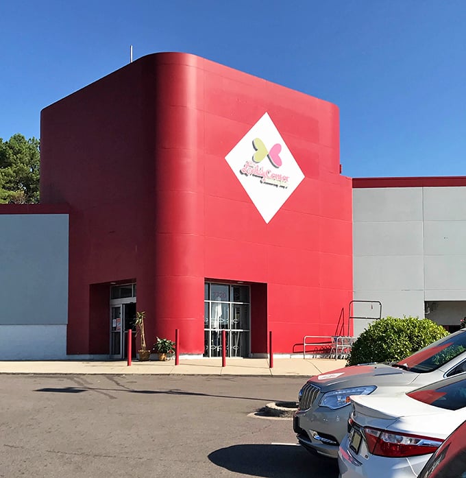 That bold red facade practically shouts "Come discover something amazing!" &ndash; and it rarely disappoints shoppers.