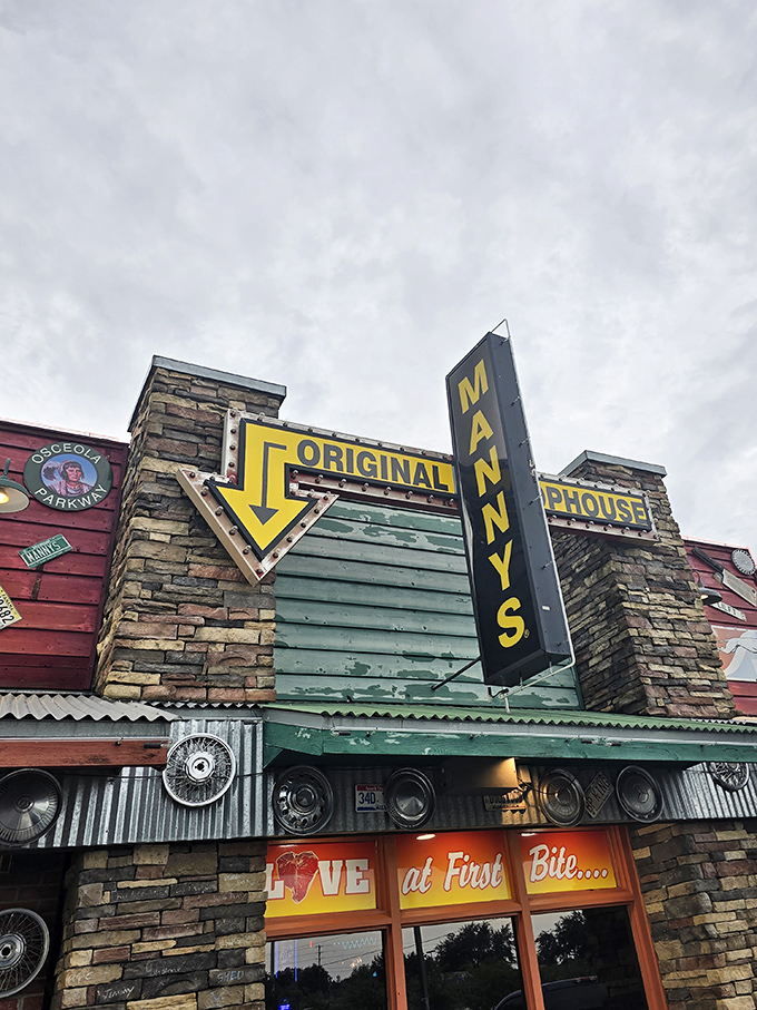 When a sign promises "Love at First Bite," it better deliver. Manny's vintage roadside charm is just the appetizer.