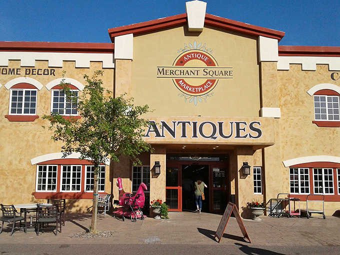 Merchant Square's castle-like facade makes you feel like royalty hunting for treasures in the most delightful way possible.