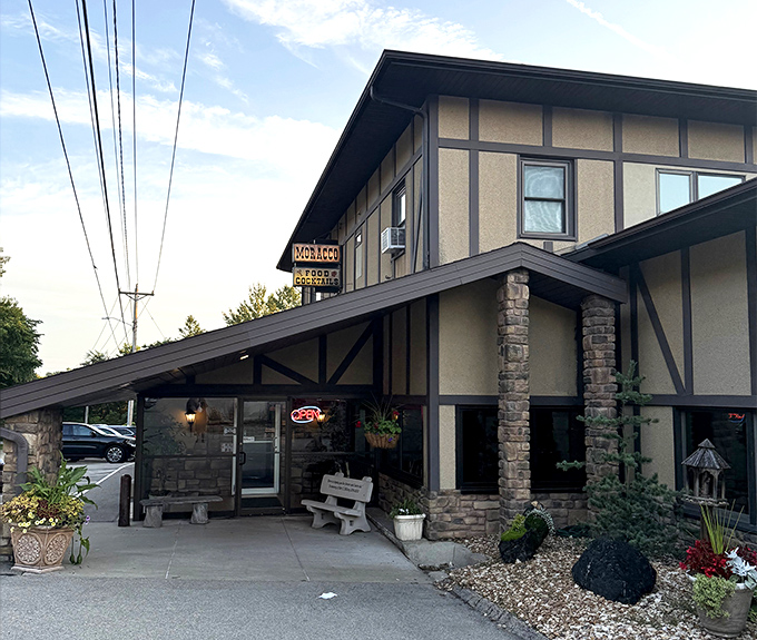 Moracco's Tudor-style charm brings old-world elegance to Iowa, like Europe decided to open a steakhouse in Dubuque.