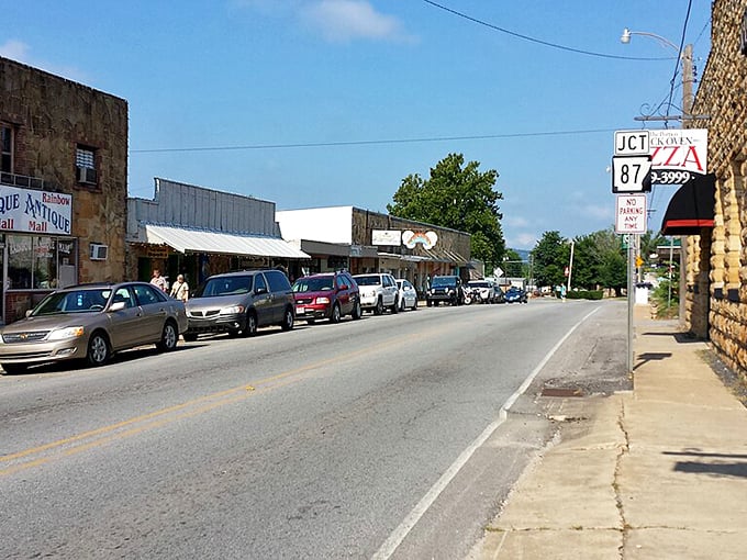 Mountain peaks embrace this valley town where traditional crafts and folk music keep Arkansas heritage alive and thriving beautifully.