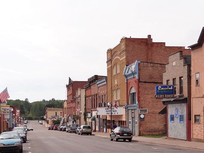 Iron ore heritage lives on in these sturdy brick facades built to last generations.