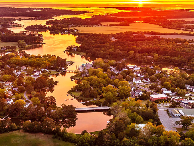 Main Street looks like it stepped out of a postcard, all brick and charm without trying too hard.