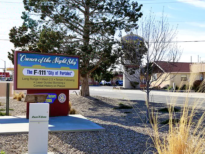Portales proudly displays its aviation heritage while maintaining some of the most reasonable gas prices in eastern New Mexico.