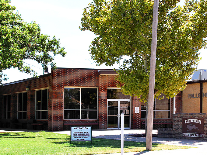 Ralls' brick community buildings and shady trees represent the affordable small-town charm that makes Texas' hidden gems so appealing.