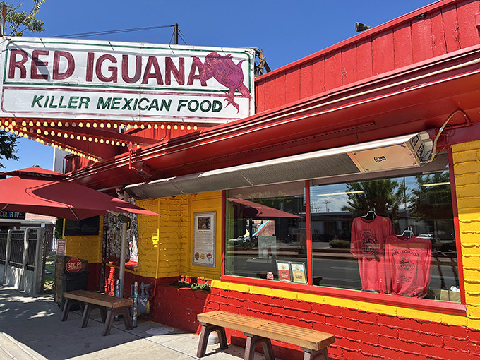 That "Killer Mexican Food" sign isn't just boasting - it's making a delicious promise you'll want kept.