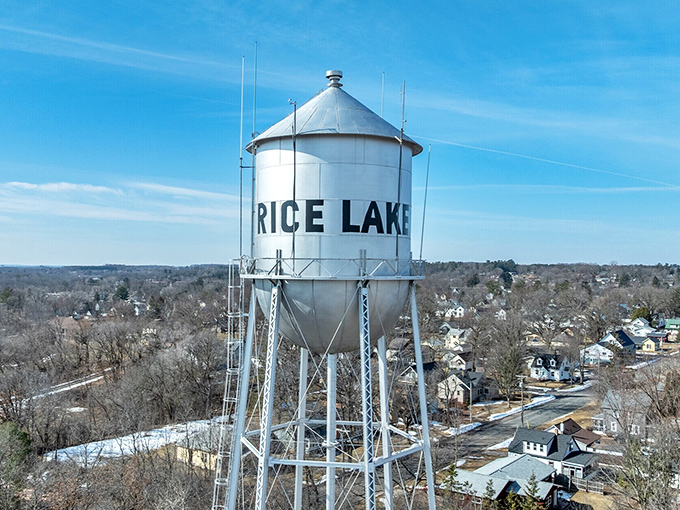 Rice Lake's iconic water tower stands tall over this affordable northern Wisconsin gem. Small-town charm without the big-city price tag!