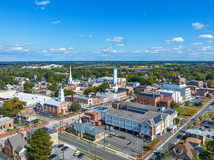 Salem's historic skyline – where church steeples and modern buildings create a perfect retirement backdrop that's neither too sleepy nor too bustling.