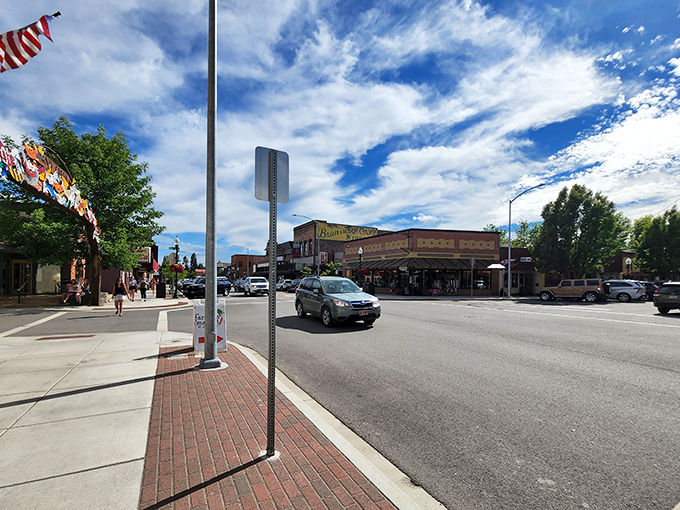 This brick-lined main street leads to adventures on one of America's deepest and most stunning lakes.