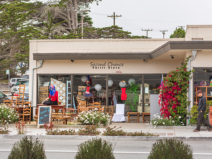 Second Chance's charming storefront looks like it stepped out of a Hallmark movie about coastal treasure hunting.