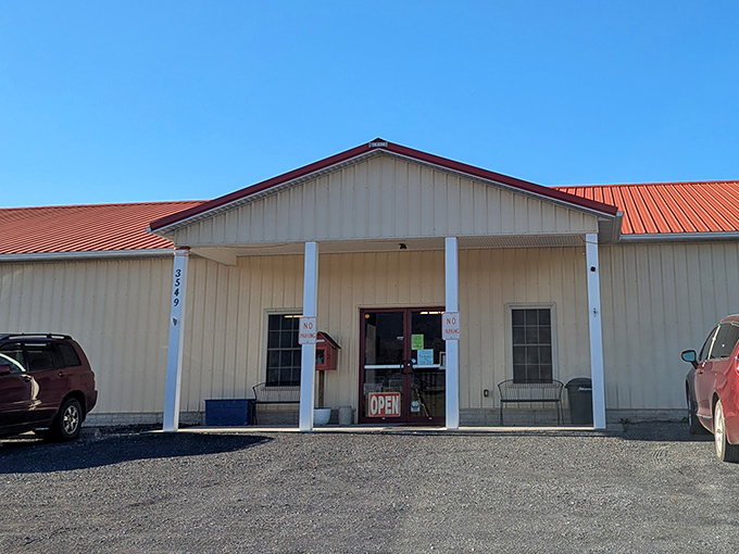 This metal building houses weekend adventures where families gather to hunt for unexpected bargains together.