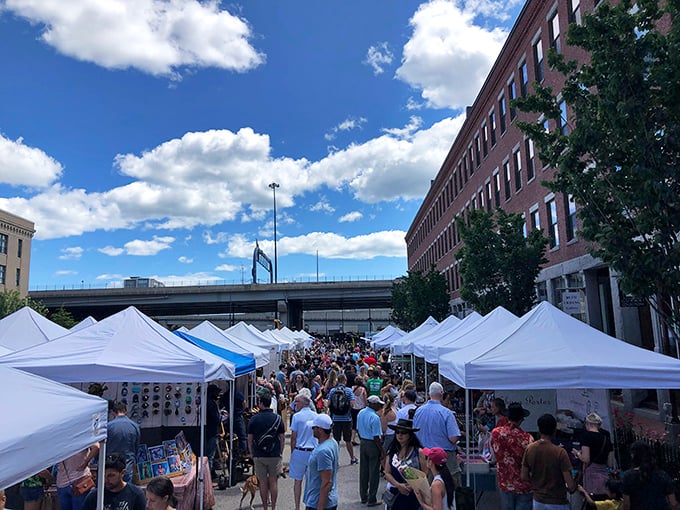 SoWa's outdoor market buzzes with Boston energy, where hipsters and historians hunt side by side.