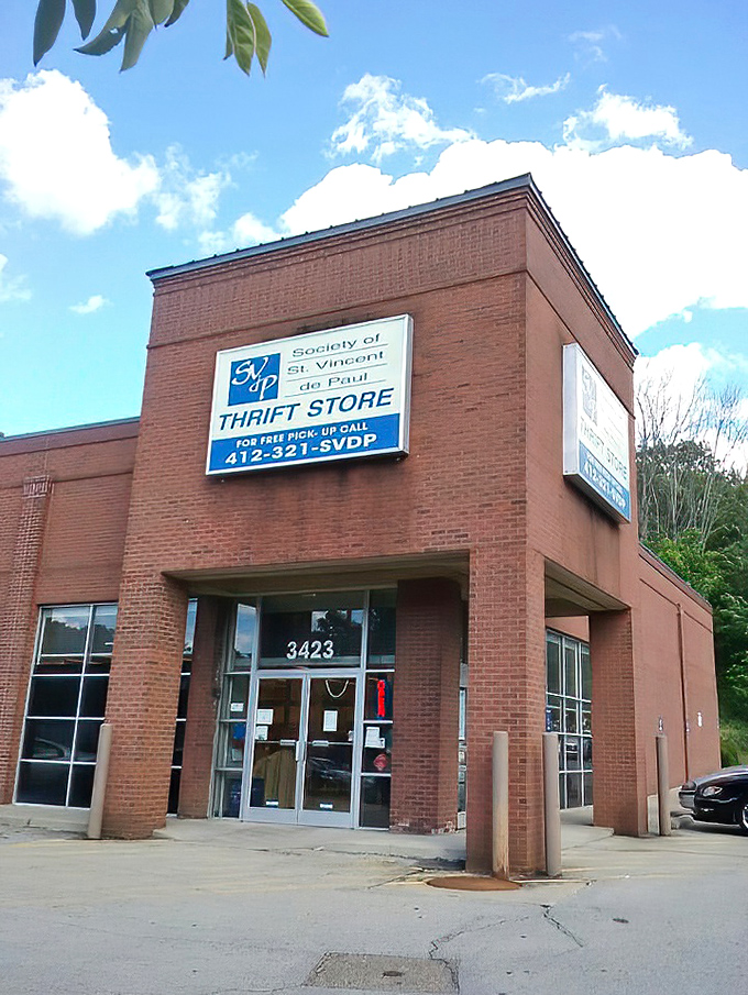 The brick facade of this Pittsburgh gem holds decades of donated dreams waiting for new homes.