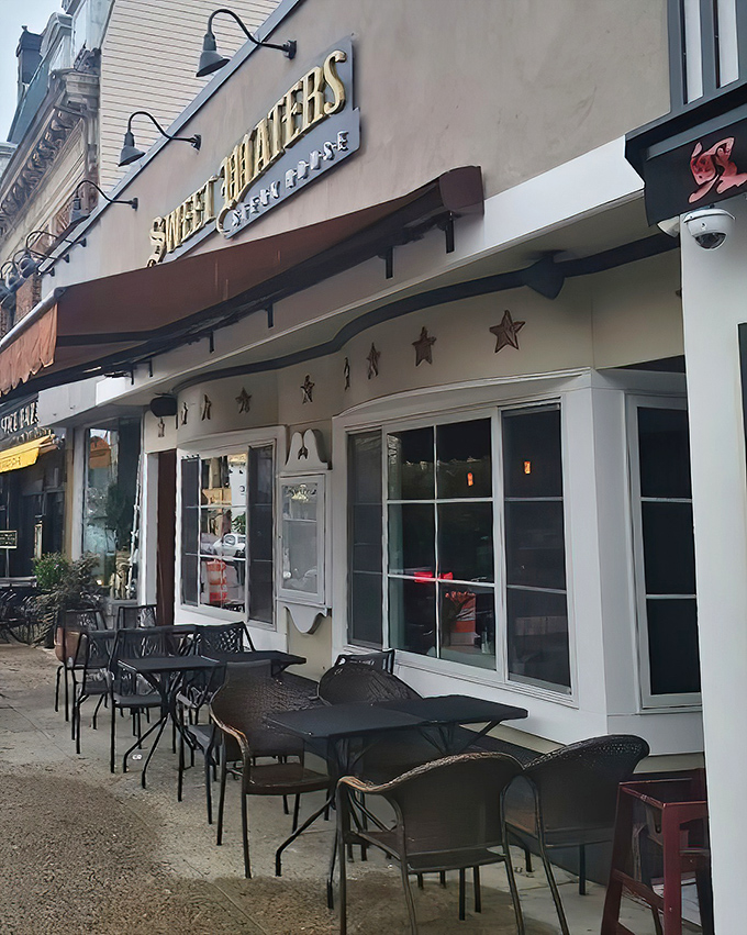 Modern storefront, timeless steaks - Sweet Waters proves contemporary style can serve up old-school flavor.