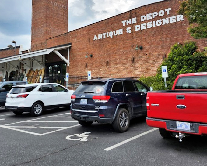 The historic brick mill building stands proud in Concord, its industrial bones perfect for housing countless vintage treasures.