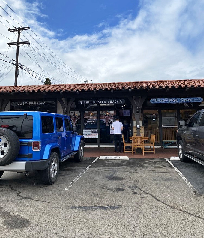 The Lobster Shack hides in plain sight among other shops. Don't let the modest exterior fool you&mdash;lobster gold awaits inside!