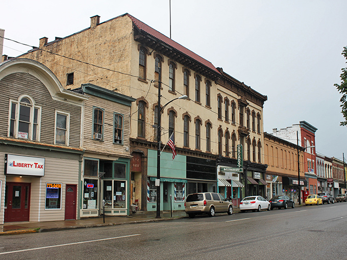 Historic railroad depot stands as a testament to America's industrial past and community pride.