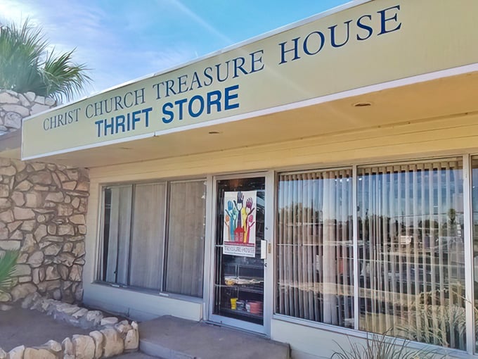 Treasure House lives up to its name - a desert oasis of secondhand gems hiding behind modest stone walls.
