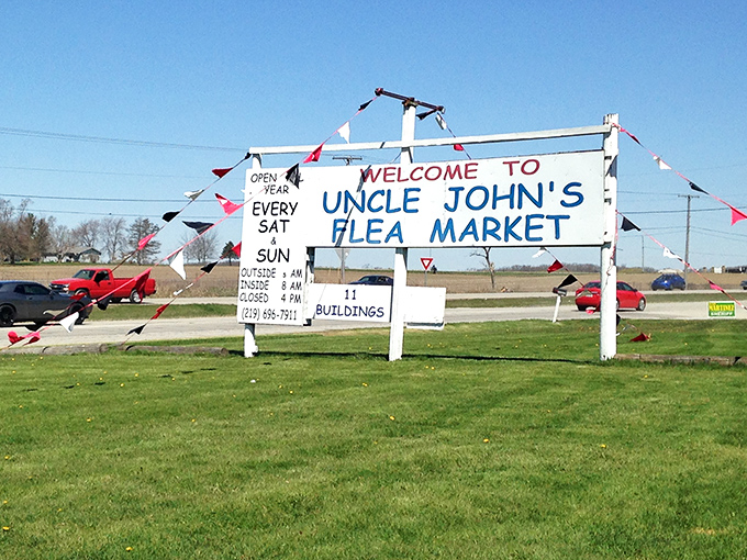 That classic welcome sign promises hours of browsing through eleven buildings packed with endless possibilities.