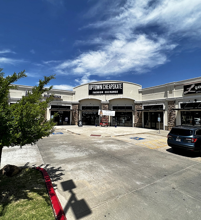 Modern shopping center vibes meet thrift store prices - it's like finding a designer outlet in your neighborhood.