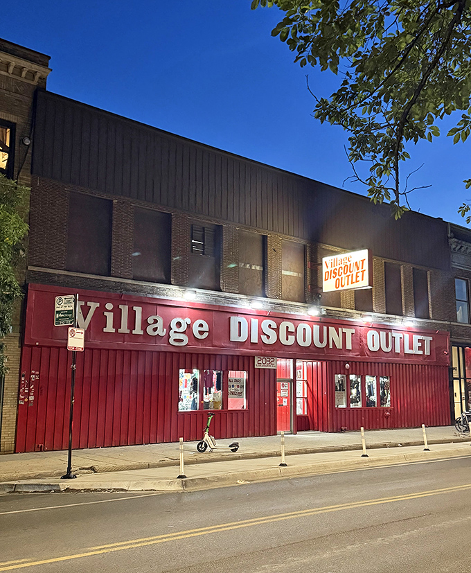 That bright red facade practically shouts "come find something amazing" to every passerby on the street.