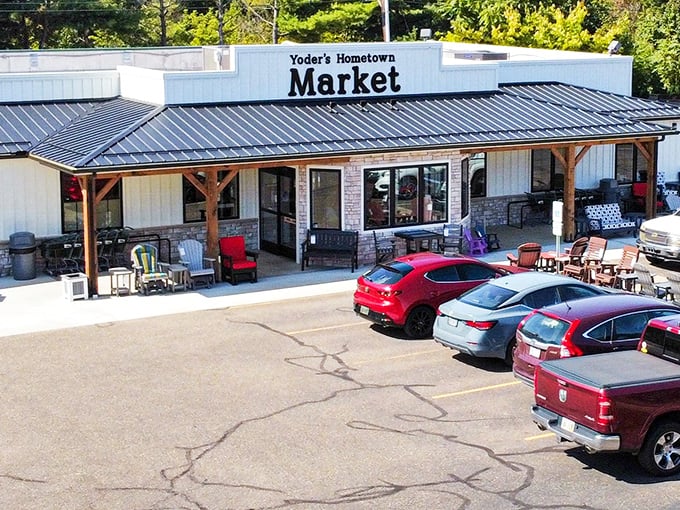 Yoder's Hometown Market sits ready to welcome hungry shoppers with fresh baked goods and that small-town charm we all crave.
