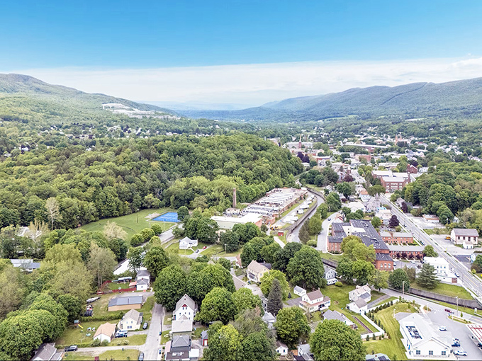 Misty mountains embrace this charming town &ndash; like Mother Nature decided to give Adams a permanent hug.