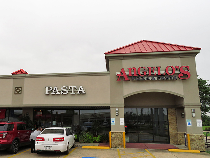 Classic strip mall, extraordinary pizza. Angelo's combines pasta and pizza in a no-frills setting that lets the food shine.