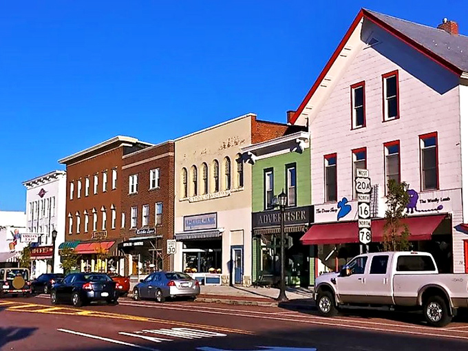 Historic buildings stand proudly along streets where hurrying seems almost impolite to the architecture.