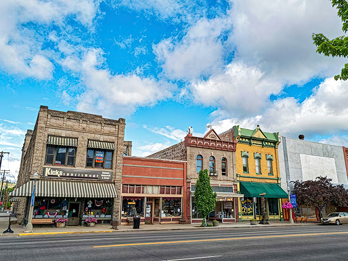 Historic facades hiding modern bargains - it's like time travel for your wallet.