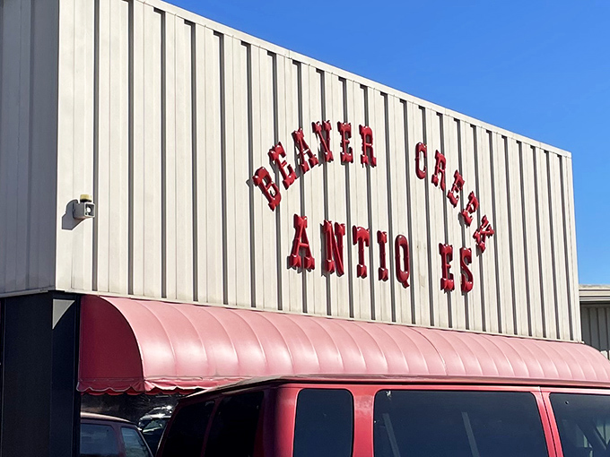 That weathered building exterior hints at the weathered treasures waiting inside - history you can actually touch.