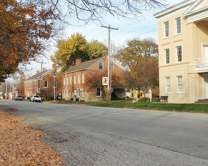 The historic storefronts and residential houses of Bishop Hill tell stories of immigrant dreams, preserved perfectly for modern visitors to discover.
