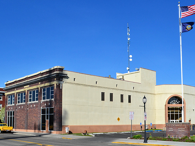 This eastern Idaho city hall stands proud, representing a community that values its residents.