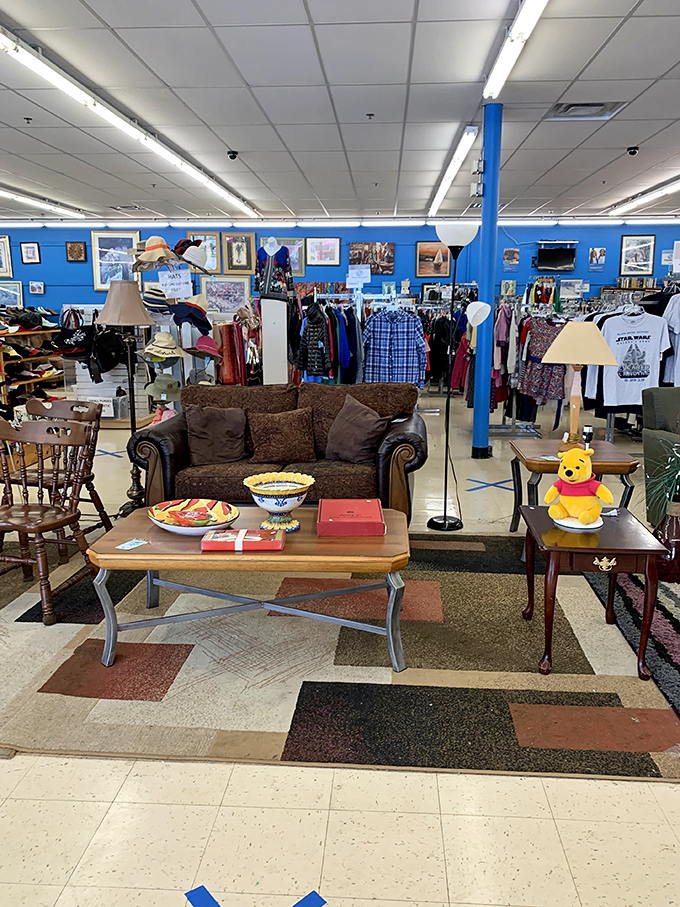 That Winnie the Pooh isn't just waiting for a home&mdash;he's guarding a living room set that costs less than dinner for two!