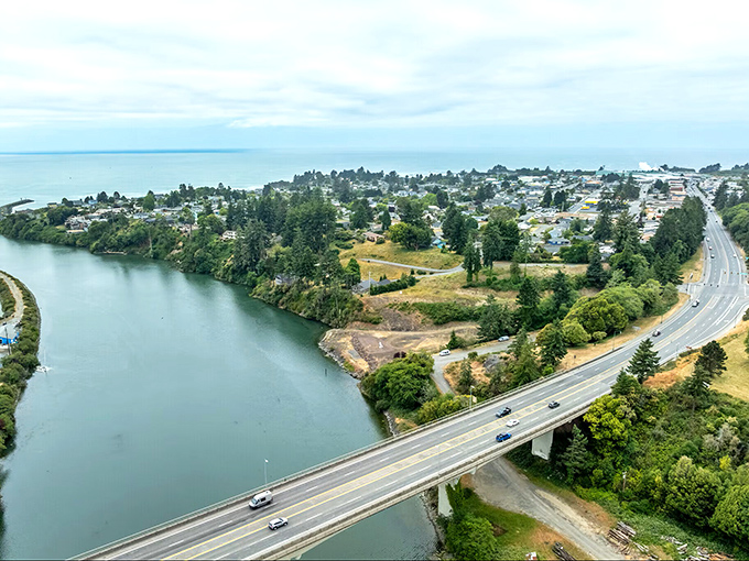 Southern Oregon's hidden treasure sits where redwoods meet the sea in perfect Pacific Northwest harmony.